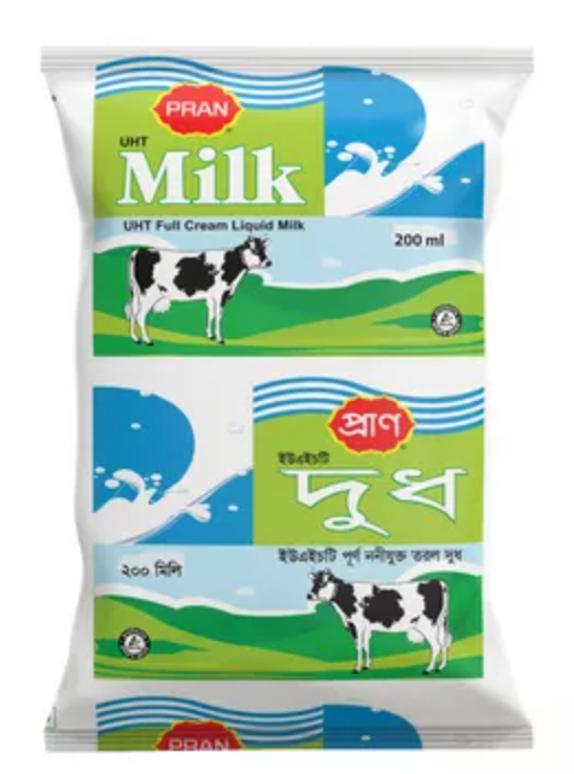 Pran UHT Liquid Milk 200 ml | HomeMac Super Shop